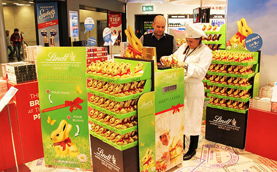 Lindt and Dufry team up at Zürich and Geneva