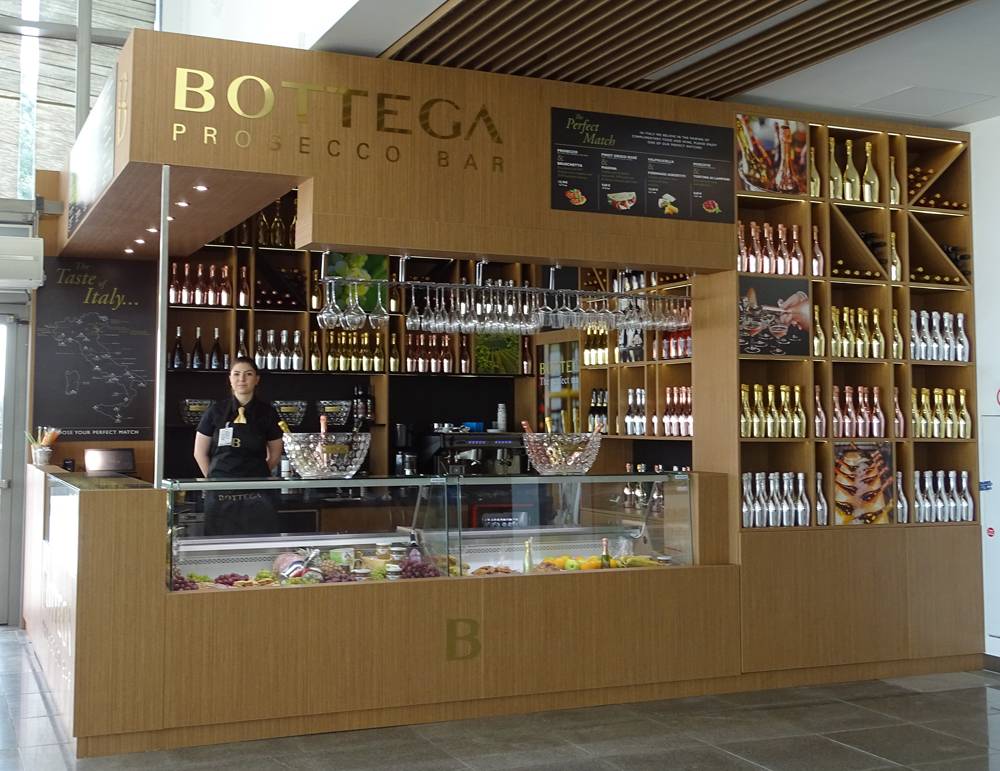 Bottega opens Prosecco bars in Bulgarian airports