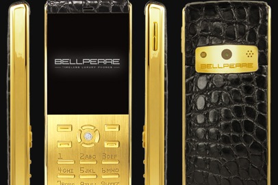 Luxury hand-crafted Bellperre phones at Capi, Schipol Airport